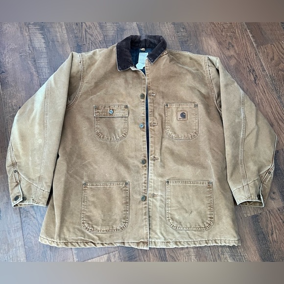 Carhartt | Jackets & Coats | Vintage Carhartt Blanket Lined Chore Coat Co2 Brn Usa | Poshmark
